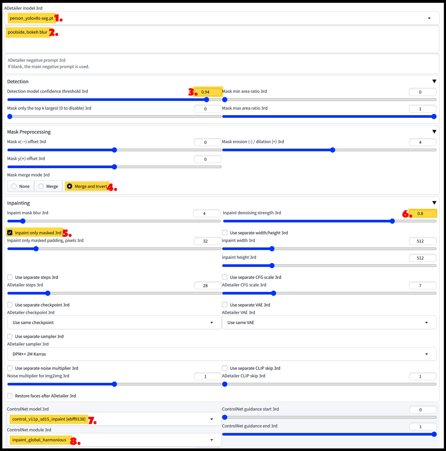 ADetailer Merge and Invert Workflow 04: Learn to Change the Background of Your Images